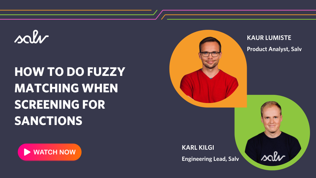 Webinar: how to do fuzzy matching when screening for sanctions